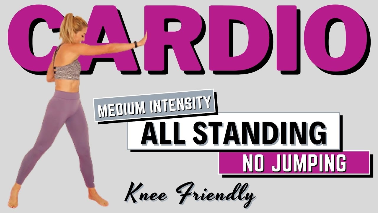 🔥KNEE FRIENDLY CARDIO SESSION🔥Moderate Pace Cardio for Weight Loss🔥ALL ...