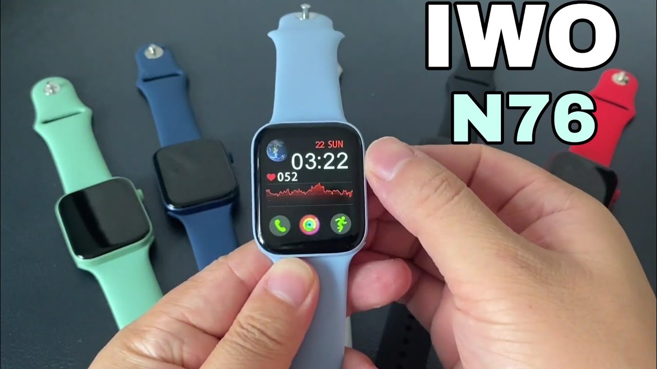 IWO N76/AF79 Smartwatch - Todas as cores, é bom? Apresentação. - YouTube