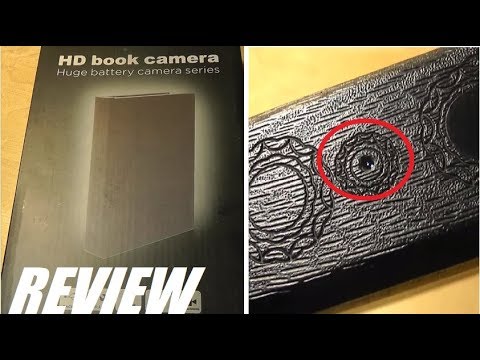 REVIEW: HD Book Spy Hidden Camera (Security Cam, IR Vision) - YouTube