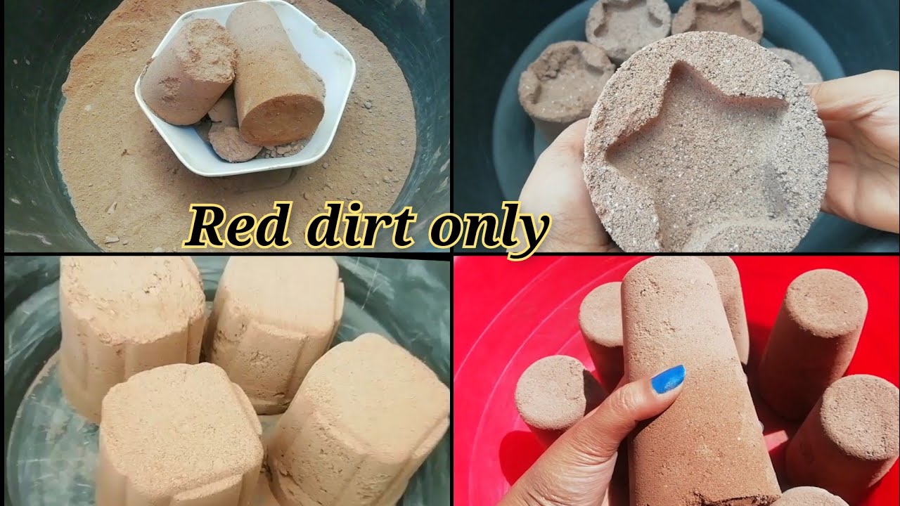 Extremely Satisfying Red dirt 4 vids dusty crunchy crispy red dirt ...