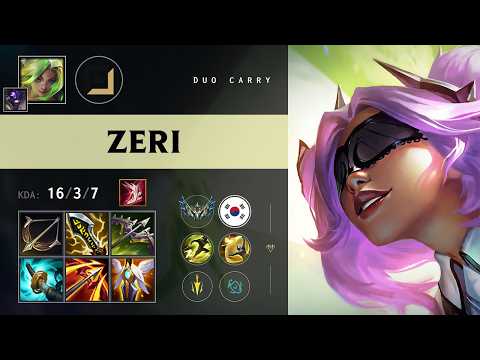 Zeri ADC vs Yunara - KR Challenger Patch 26.17