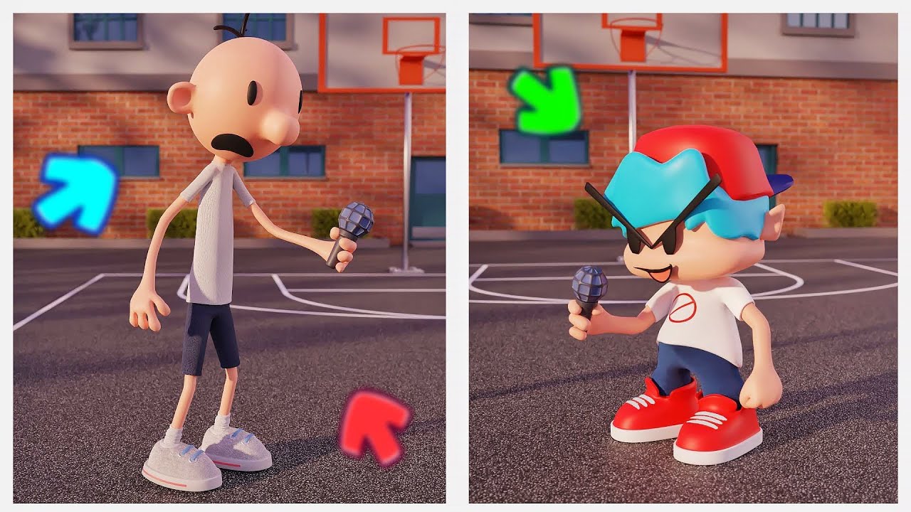 Greg Heffley 3D FNF Mod | Animation - YouTube