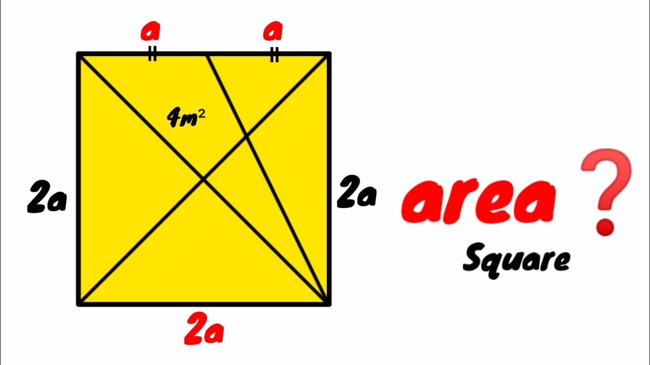 Can you find area of the Square? | (Fun Geometry Problem) | #math # ...