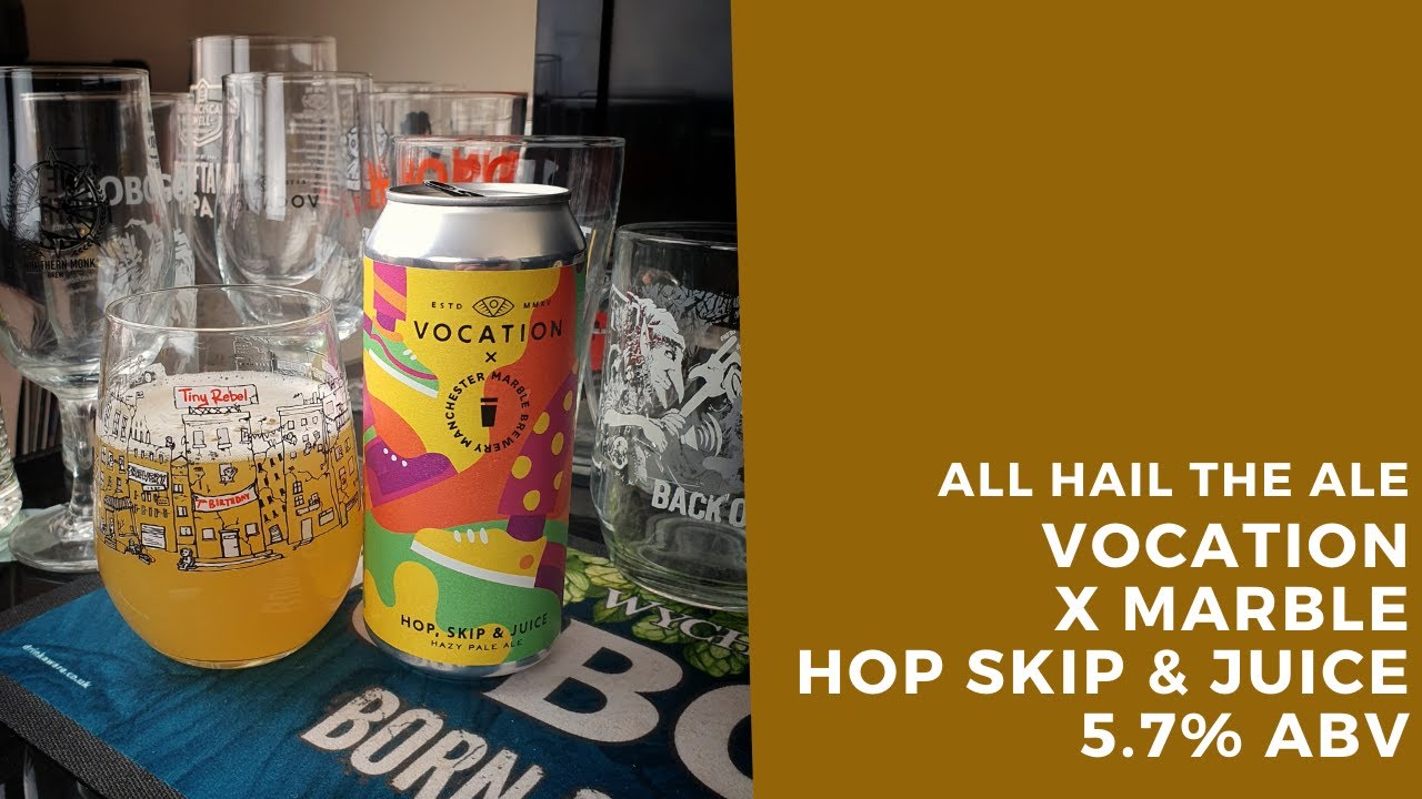 Vocation x Marble Hop Skip & Juice Pale Ale Review - YouTube