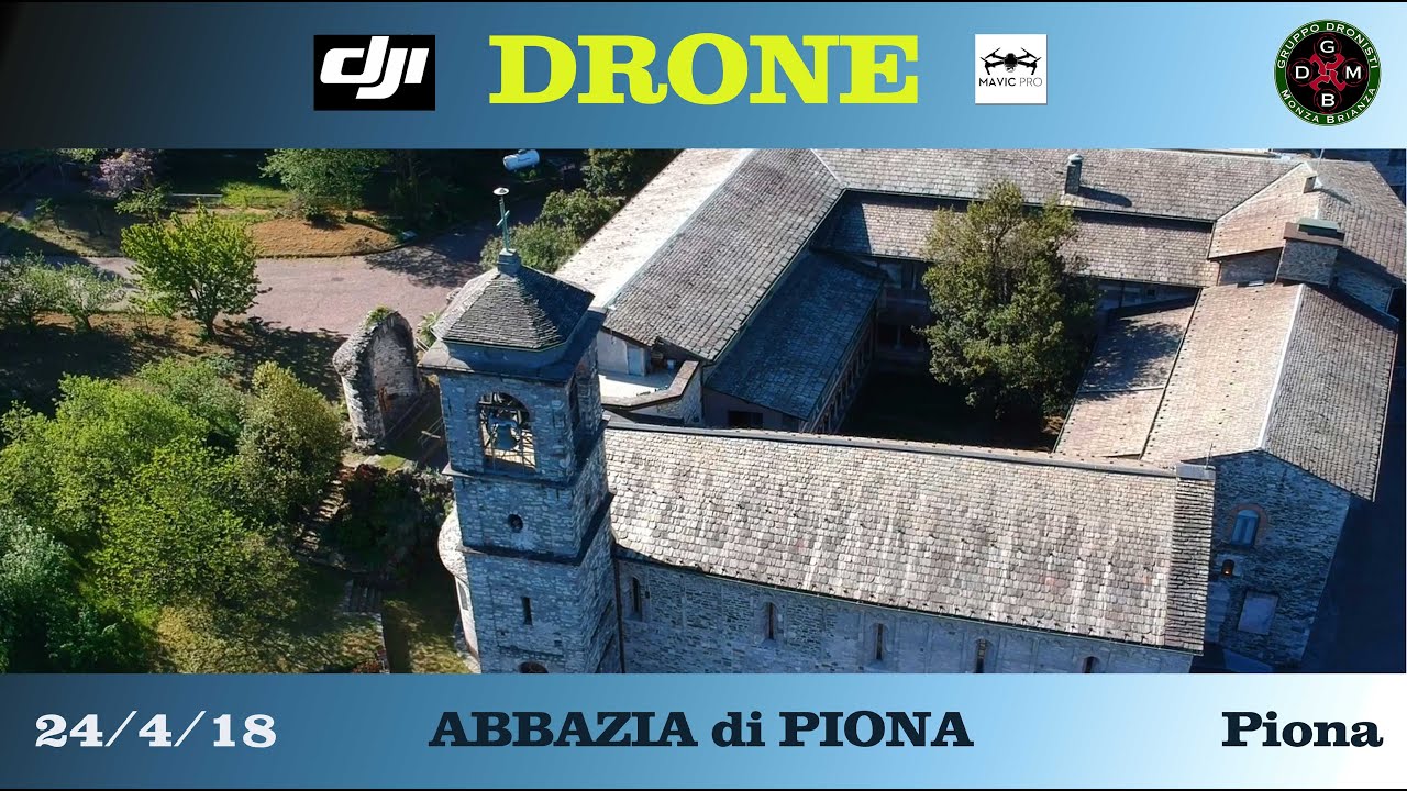 ABBAZIA di PIONA In volo col drone - YouTube