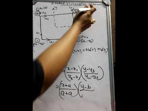 Lagrange interpolation- 4 noded rectangular element - YouTube