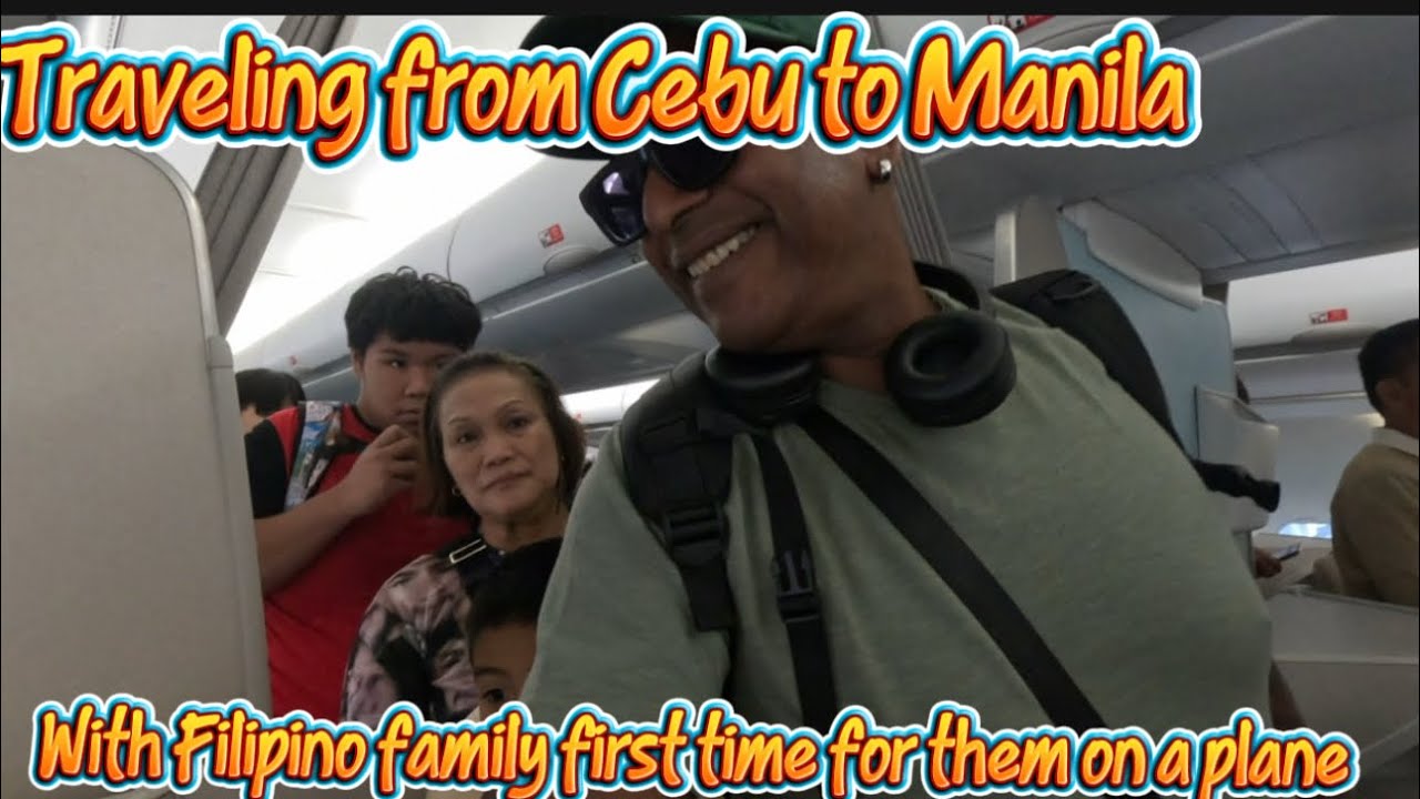 Filipino family first time on the plane - YouTube