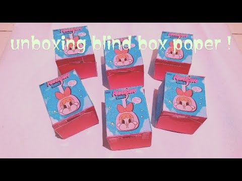 unboxing blind box paper buatan sendiri tema power puff girls - YouTube