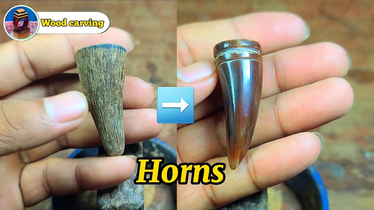 How to make a horn necklace.#woodworking - YouTube