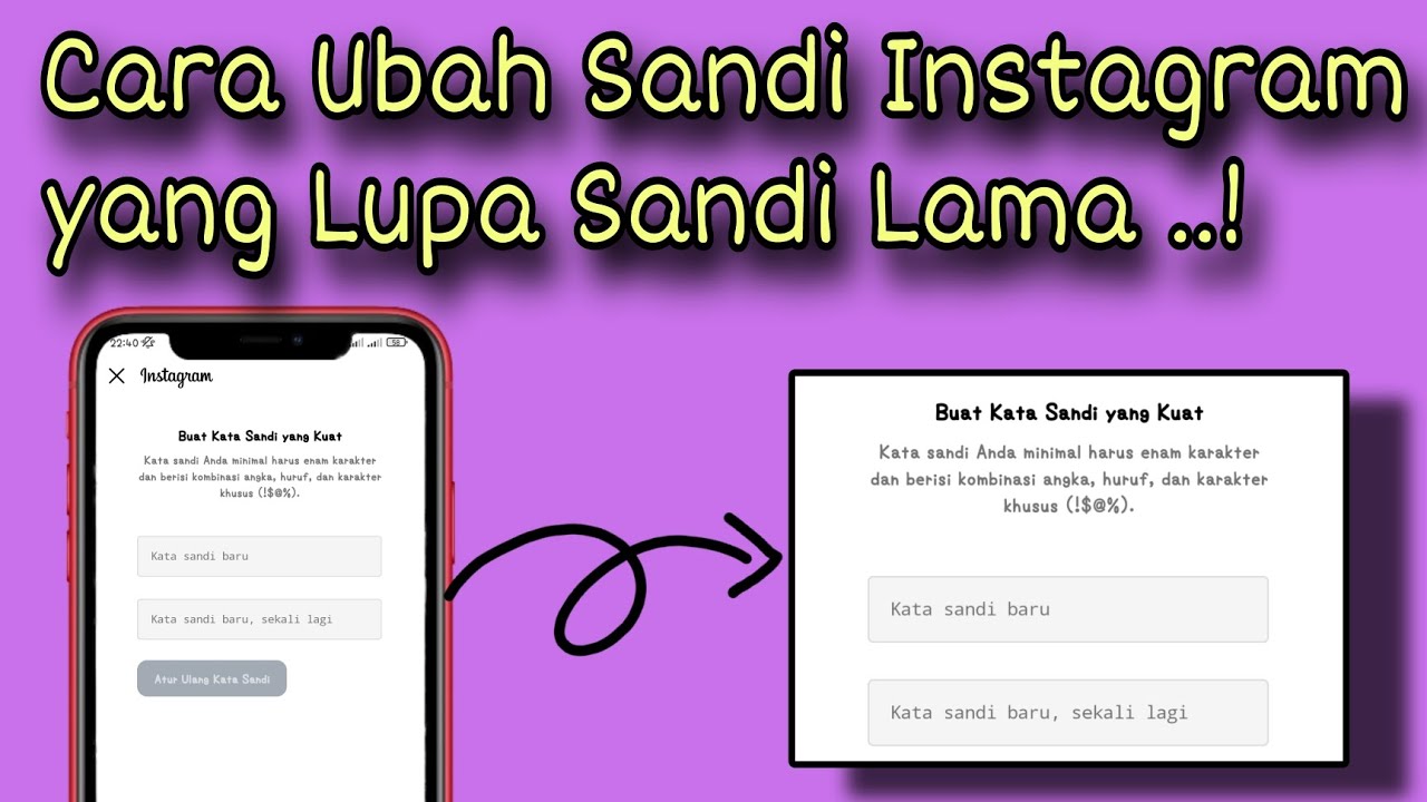 Cara Ubah Sandi Instagram Yang Lupa Sandi Lama Terbaru 2024 ||100 % ...