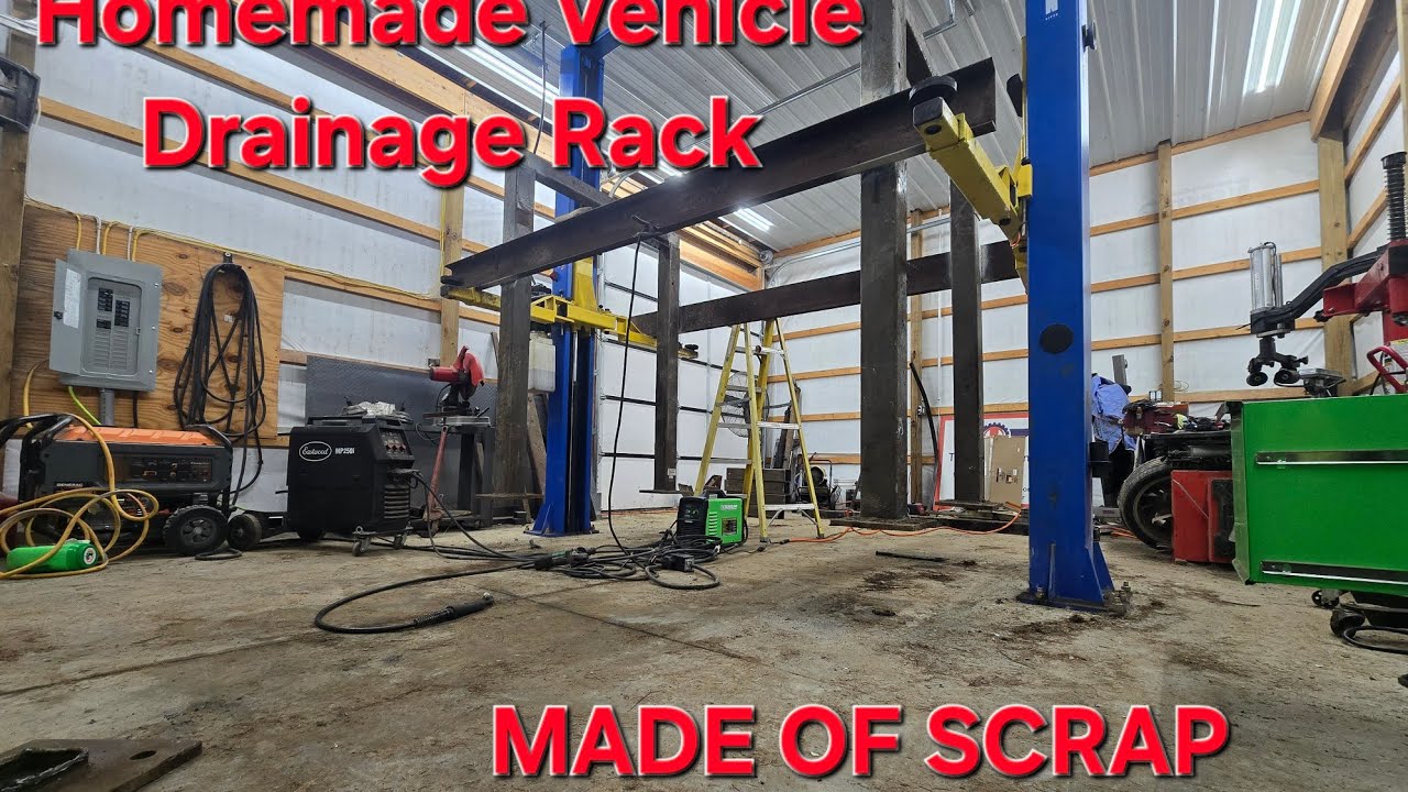 Homemade Vehicle Drainage Rack Build Pt. 1 - YouTube