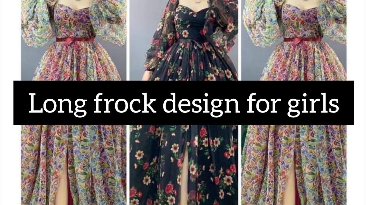 long frocks and neck design for girls 2024/ party frock design/ Rehman ...