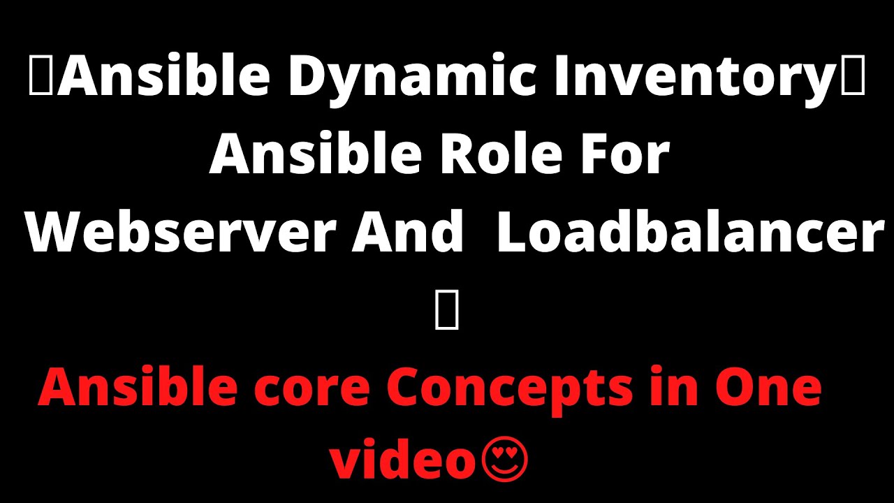 Aws Automation Using Ansible Used Dynamic Inventory Concept Youtube
