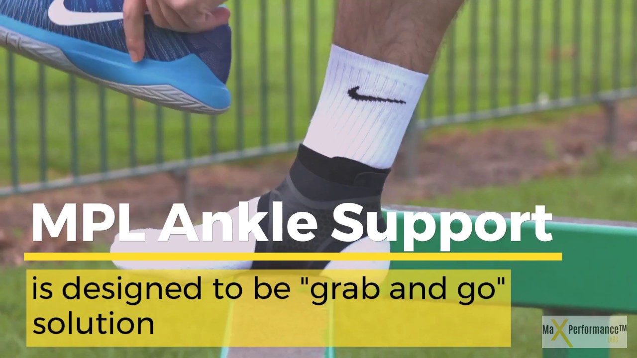Max Performance Labs Elastic Ankle Support Brace - YouTube