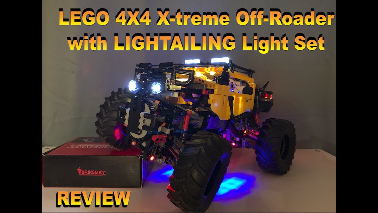 LEGO 4x4 X treme Off Roader with LIGHTAILING Light Set Review 樂高42099遙控 ...