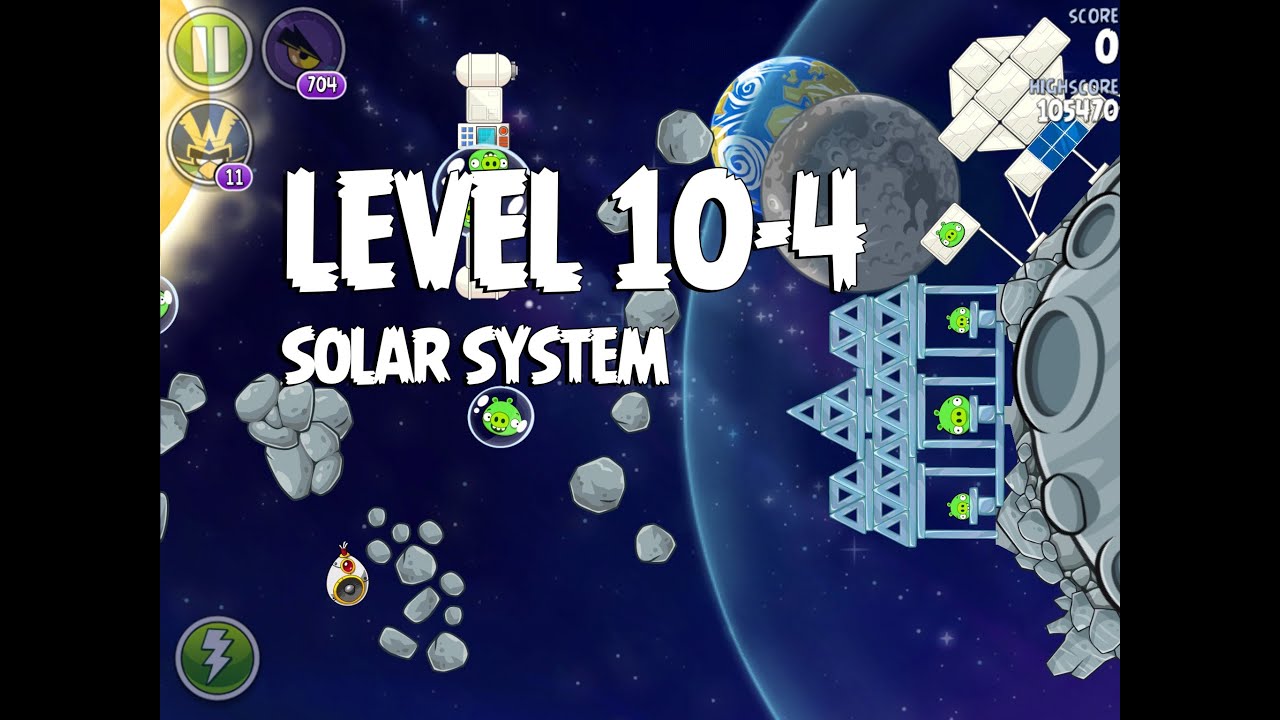 Angry Birds Space Solar System 10-4 Walkthrough 3-Star - YouTube