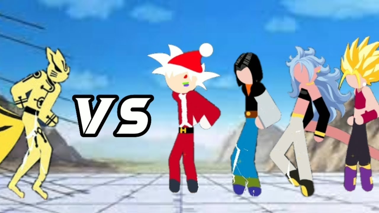 Stickman Warriors Fight - Naruto Beast vs Goku Christmas, Android 21 ...