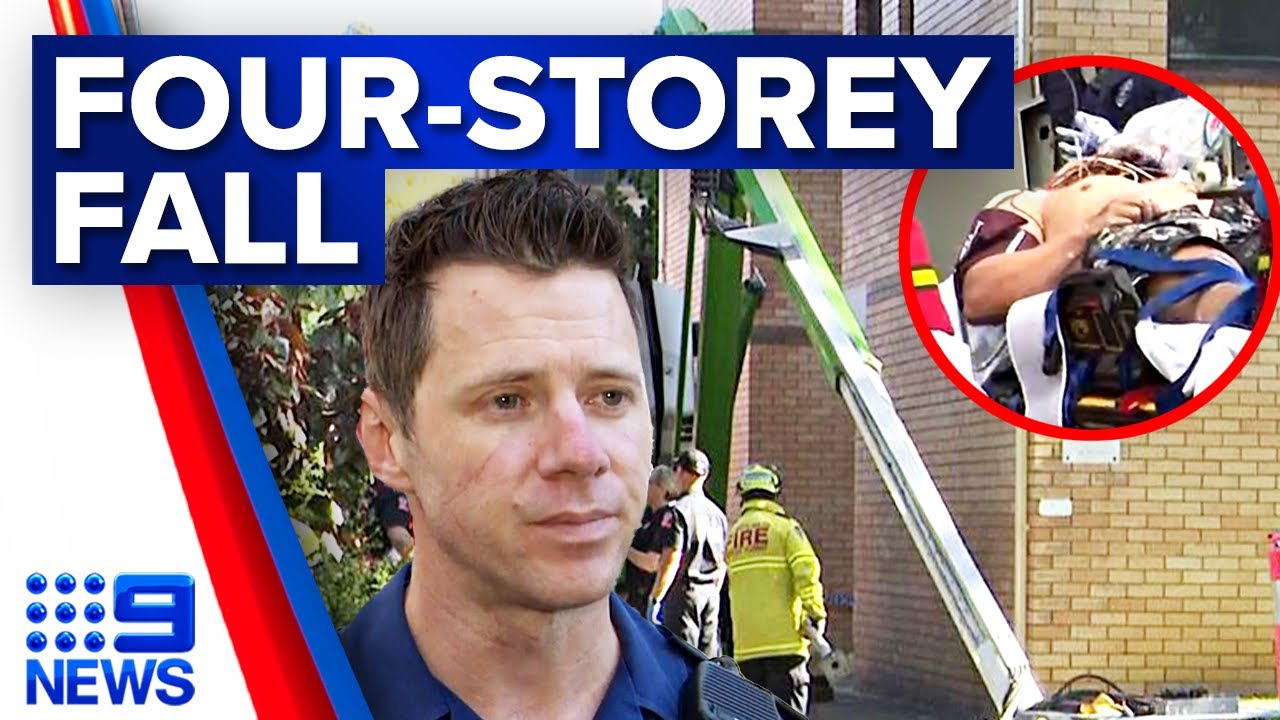 Man falls four storeys from cherry picker onto concrete in Sydney | 9 ...