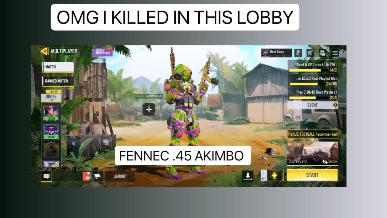 Call of Duty Mobile | Fennec 45 Akimbo Unedited Gameplay - YouTube