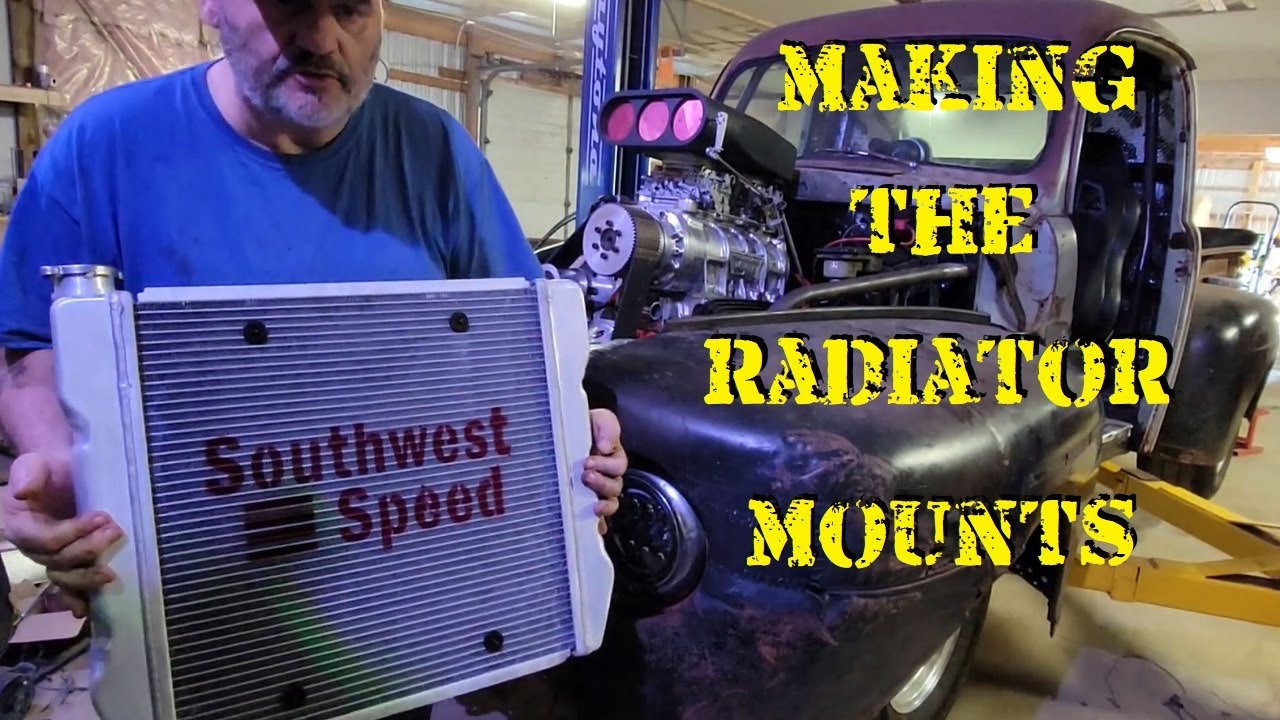 Rat Rod Radiator Install - YouTube