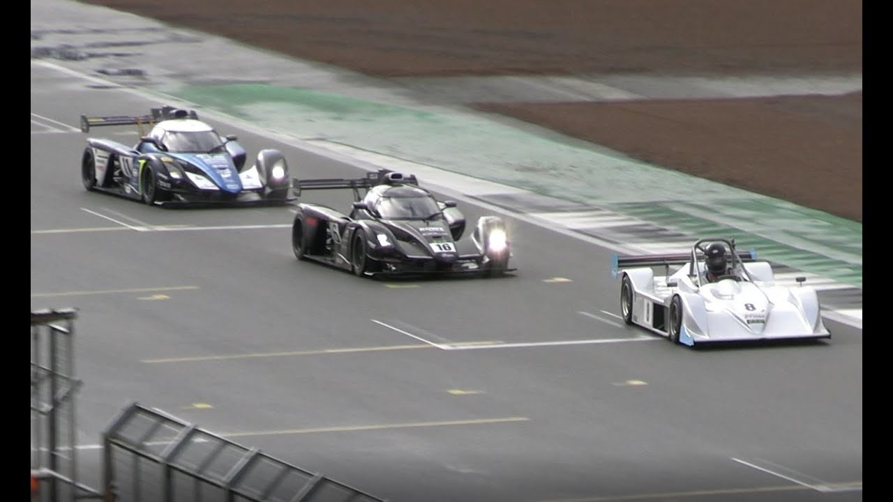 Prototype race cars on track - Praga R1, Radical SR, Norma and many ...