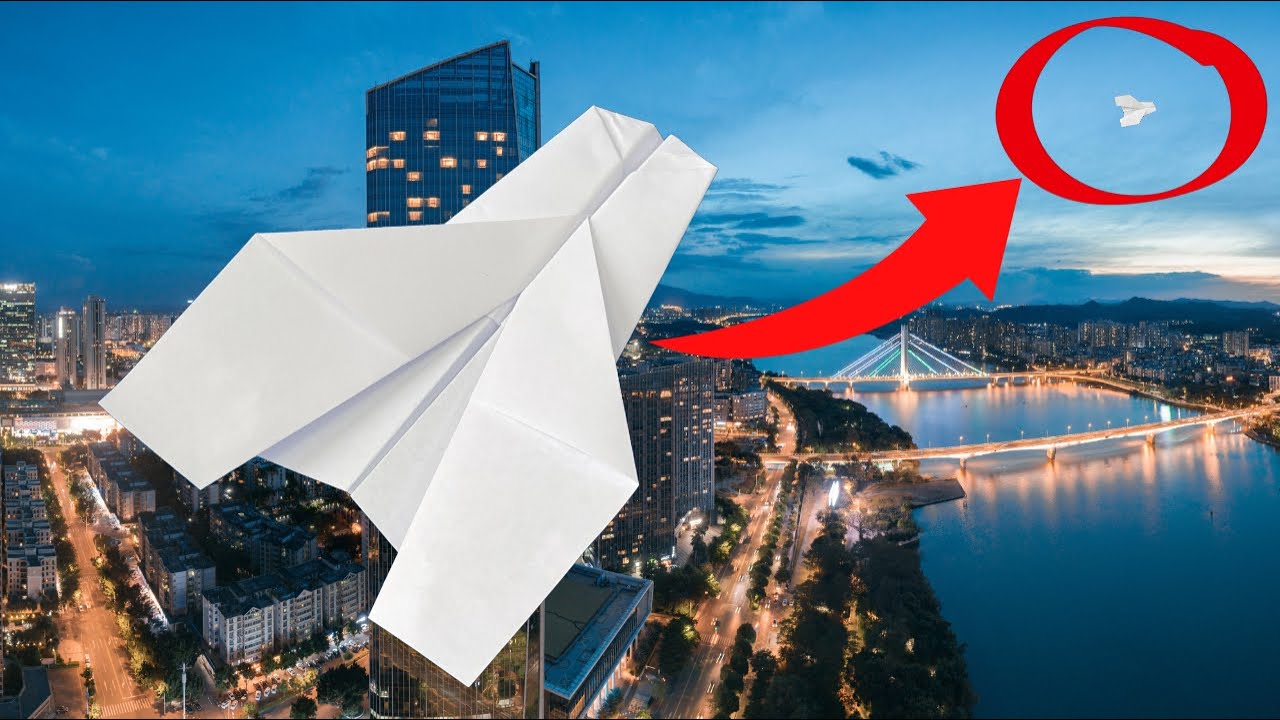 How to Make a Paper Airplane That Can Fly Over a River | A4 Paper Plane ...