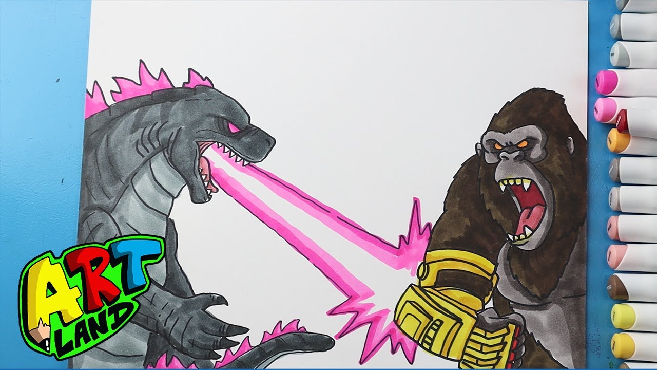How To Draw Godzilla Vs Kong Godzilla X Kong The New Empire Youtube