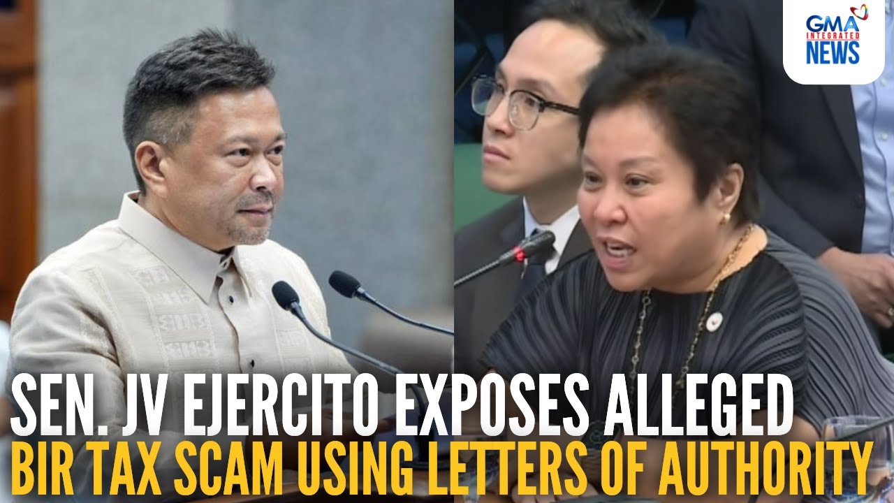 Sen. JV Ejercito exposes alleged BIR tax scam using letters of ...