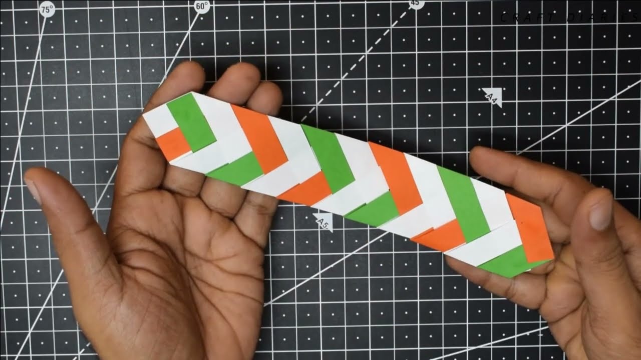 TRICOLOUR bookmark/craft ideas | Republic day of India craft ideas | # ...