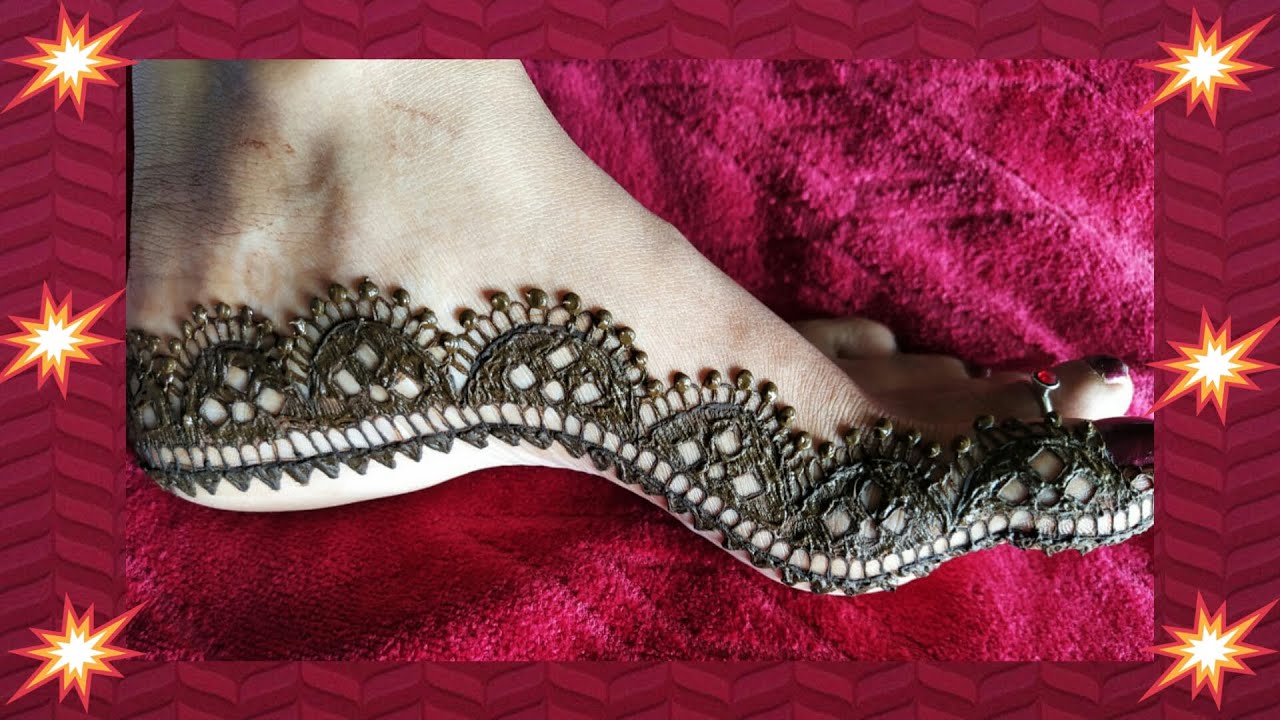 Easy Mehandi Designs For Feet|Stylish Foot Mehandi Designs|Leg Mehandi ...