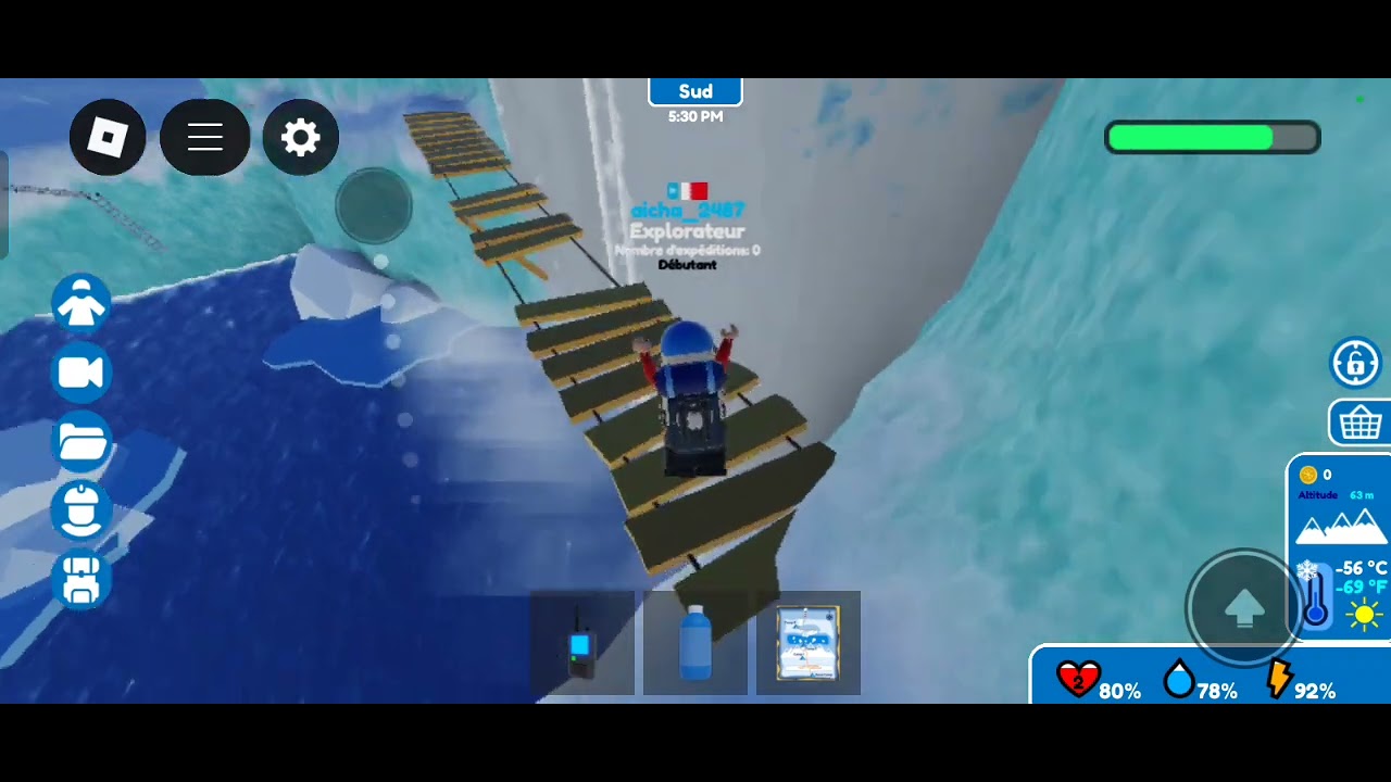 Lina-est-ce que je veux gagner sur le jeu de roblox glacé cet élément ...