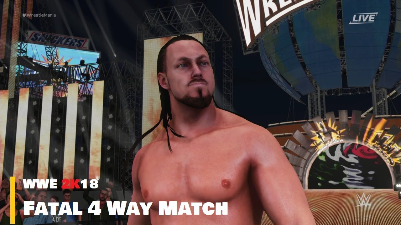WWE 2K18 | Fatal 4 Way Match - YouTube