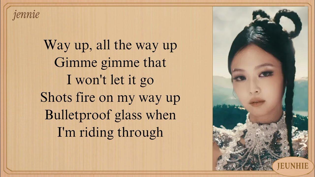 JENNIE 'WITH THE IE' (way up) lyrics - YouTube