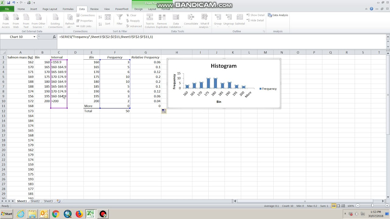 How To Create A Relative Frequency Histogram In Excel YouTube How To Create A Relative Frequency Histogram In Excel YouTube