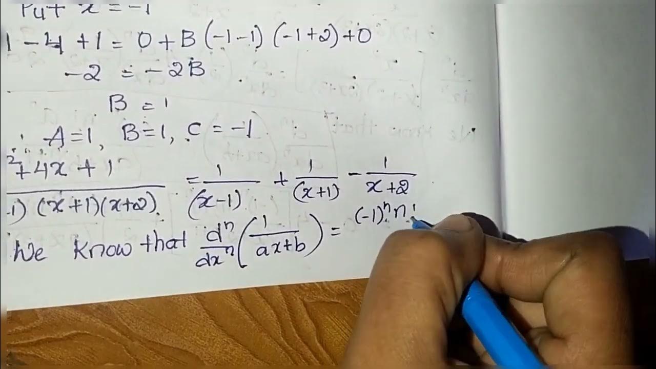 Find the n^th derivative and 10^th derivative of y=x^2+4x+1/x^3+2x^2-x ...