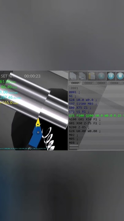 G71 Canned cycle/G71 turning cycle program/How to create cnc program - YouTube