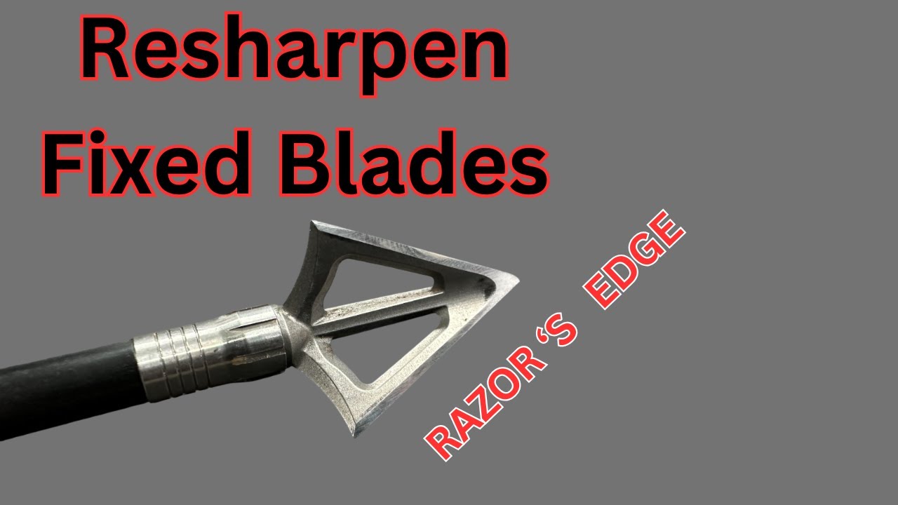 How I Get a RAZOR Edge on my used dull Broadheads - YouTube