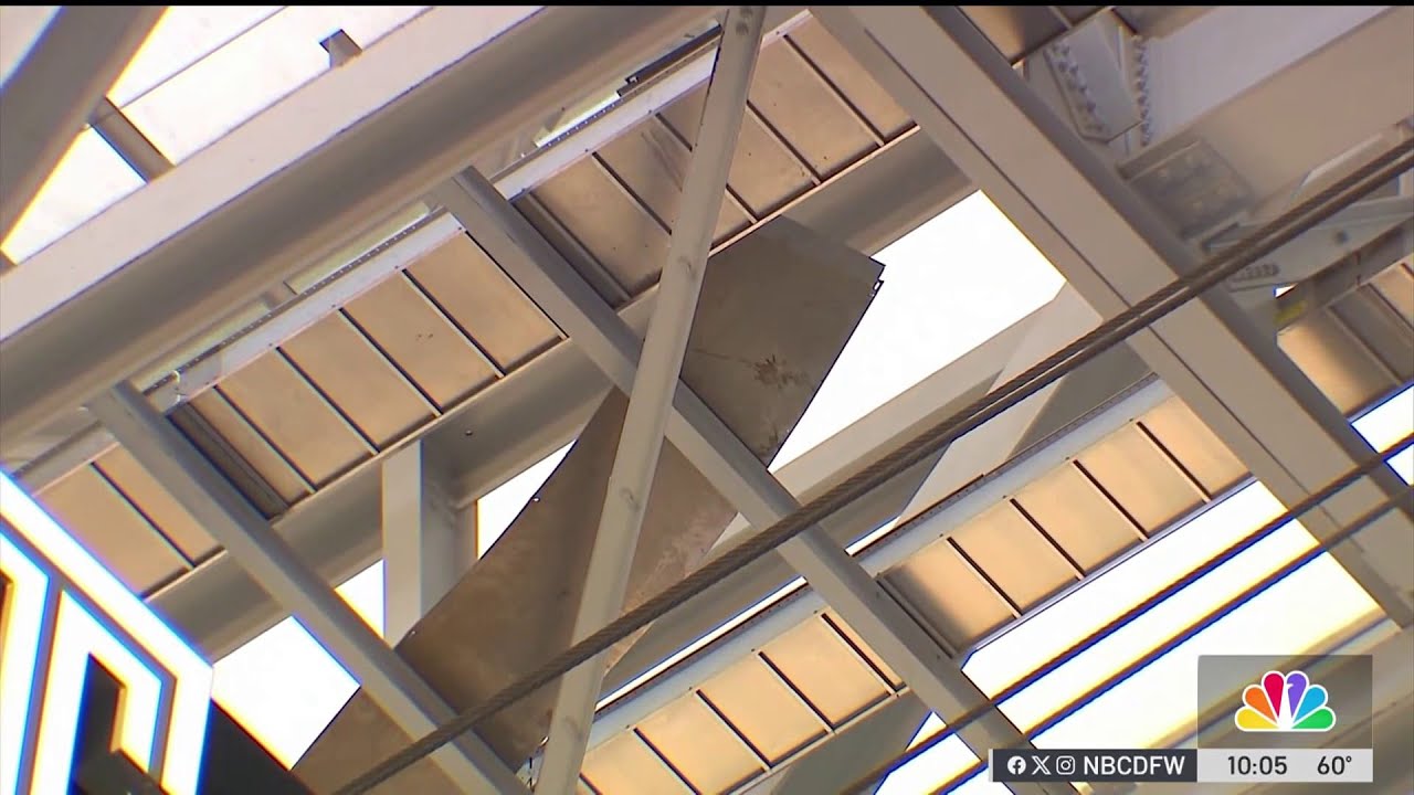 Piece of metal falls from roof at AT&T Stadium before Cowboys vs ...