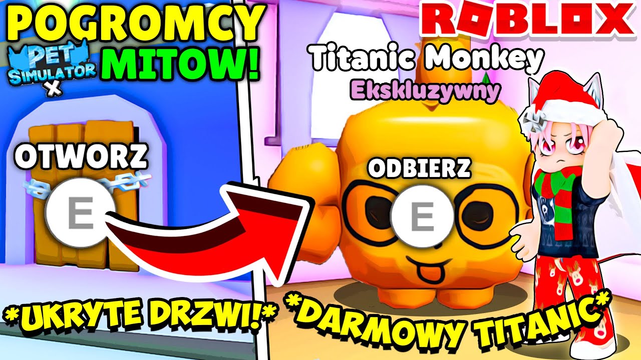 Ukryty Darmowy Titanic Monkey! - Pogromcy Mitów Pet Simulator X #12 ...