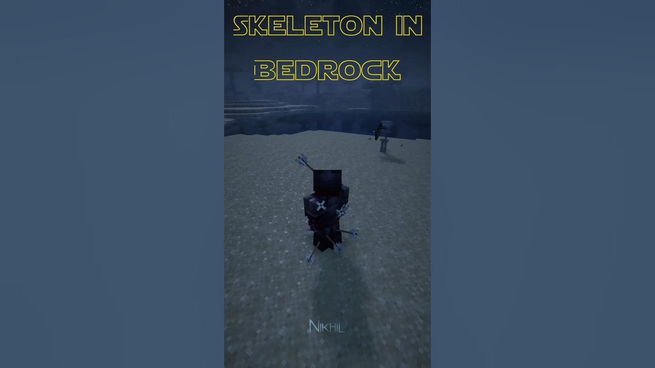 Minecraft Skeleton In Java Vs Bedrock 🥹 #minecraft - YouTube