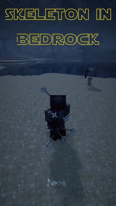 Minecraft Skeleton In Java Vs Bedrock 🥹 #minecraft - YouTube