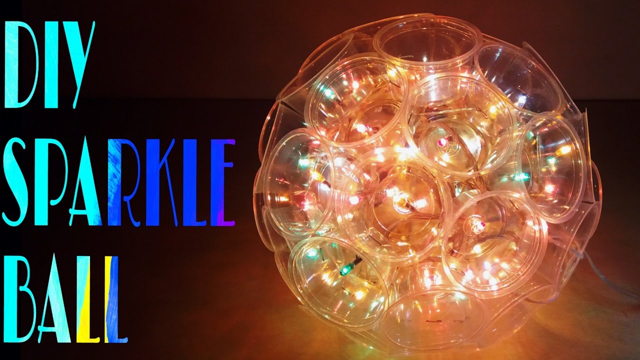 HOW TO MAKE A SPARKLE BALL WITH PLASTIC CUPS Best Creative Ideas YouTube how-to-make-a-sparkle-ball-with-plastic-cups-best-creative-ideas-youtube