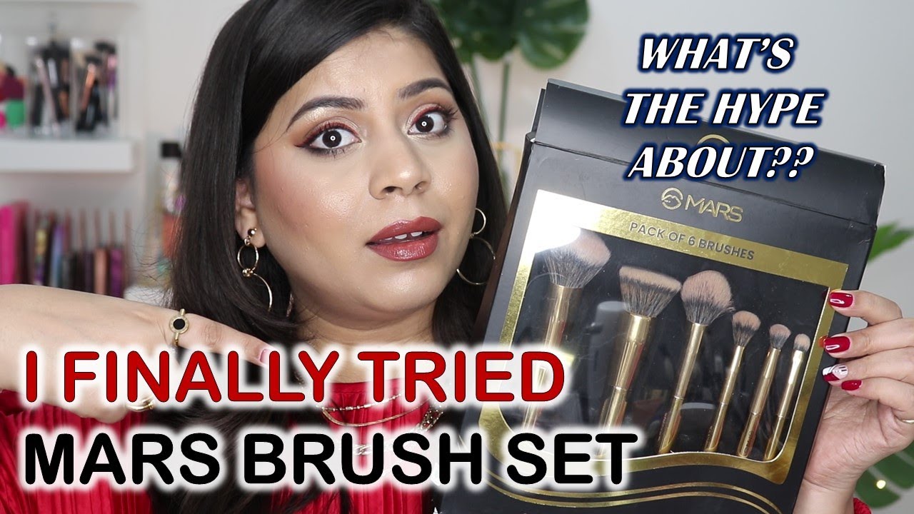 MARS COSMETICS BRUSH SET DETAILED REVIEW | AFFORDABLE BRUSH SET | DIKSHITA AGARWAL - YouTube