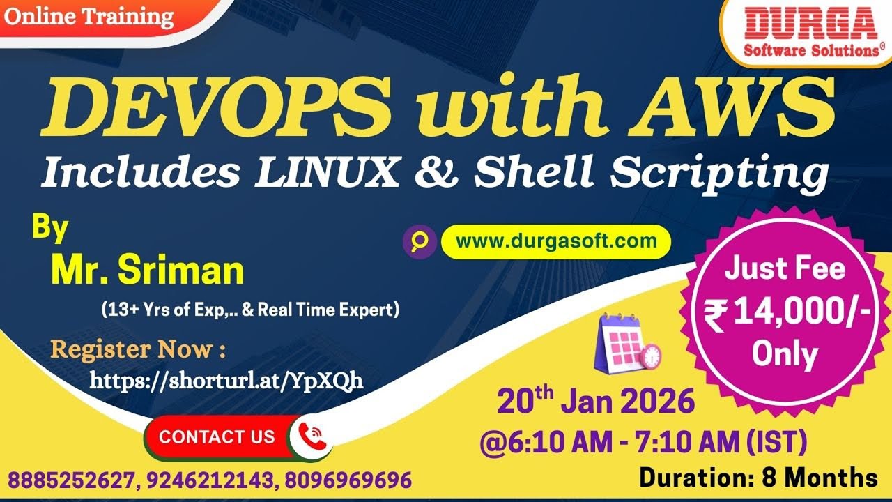 DEVOPS with AWS Includes LINUX & Shell Scripting Online Training ...