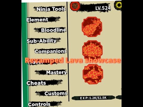 Reworked Lava showcase| Shindo Life Roblox - YouTube