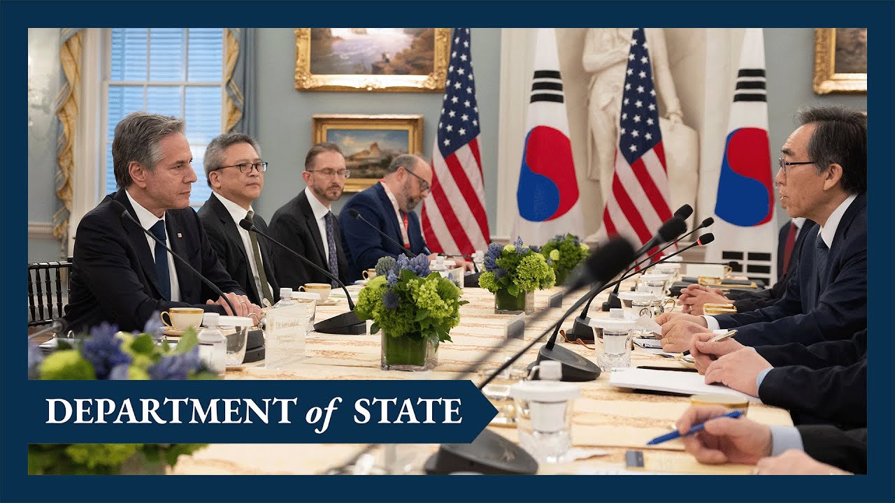 Secretary Blinken meets with Republic of Korea Foreign Minister Cho Tae ...