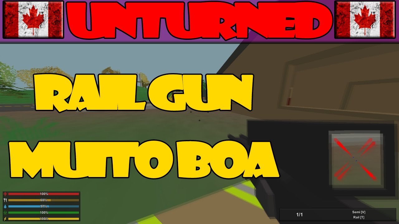 Unturned - Como pegar a Rail Gun (60 fps) - YouTube
