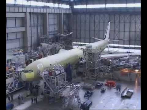 Building an A340 600 in 346 seconds - YouTube