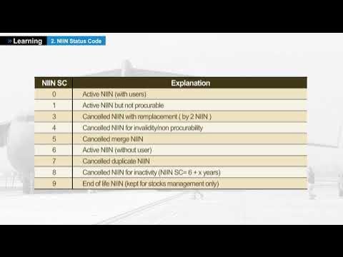 02 NIIN Status Code - YouTube