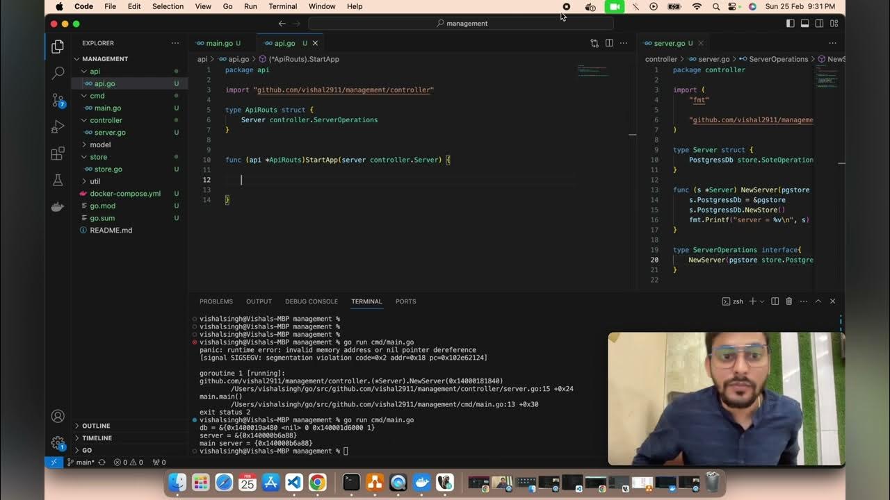 Rest Api with Go Code || Ep - 4 || MVC Pattern - Skeleton || #golang #chatgpt - YouTube